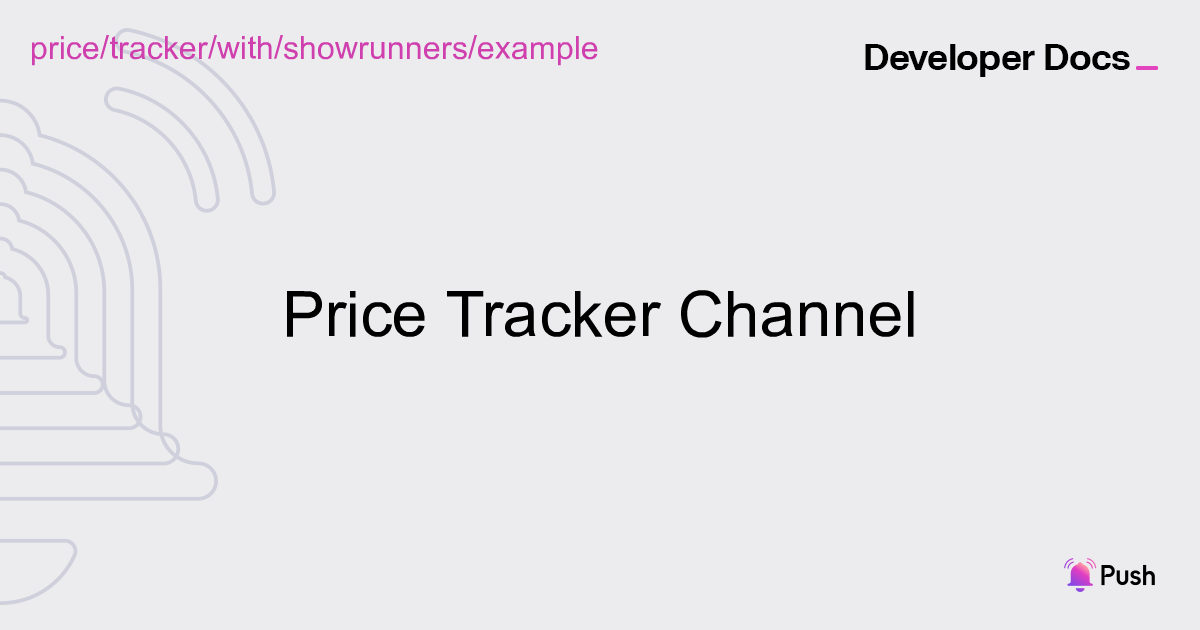 Price Tracker with Showrunners tutorial | Example | Showrunners Scaffold | Push Notifications ...